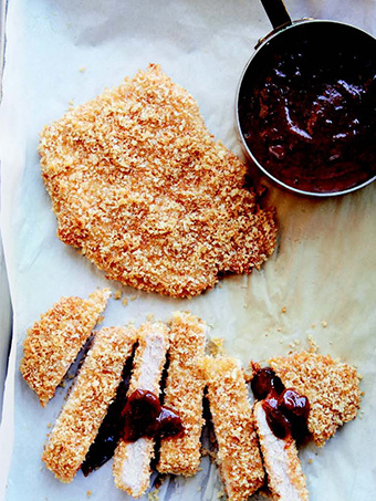 Crispy Baked Pork Cutlets with homemade Tonkatsu Sauce | Sunsweet® New ...